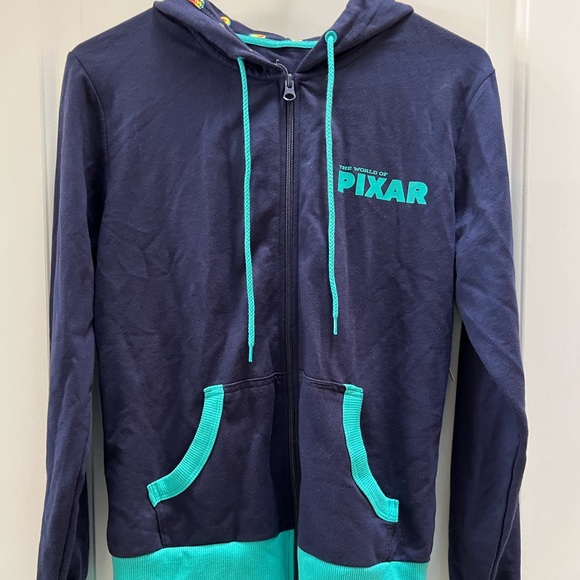 Disney | Jackets & Coats | New Disney The World Of Pixar Kids Hooded ...